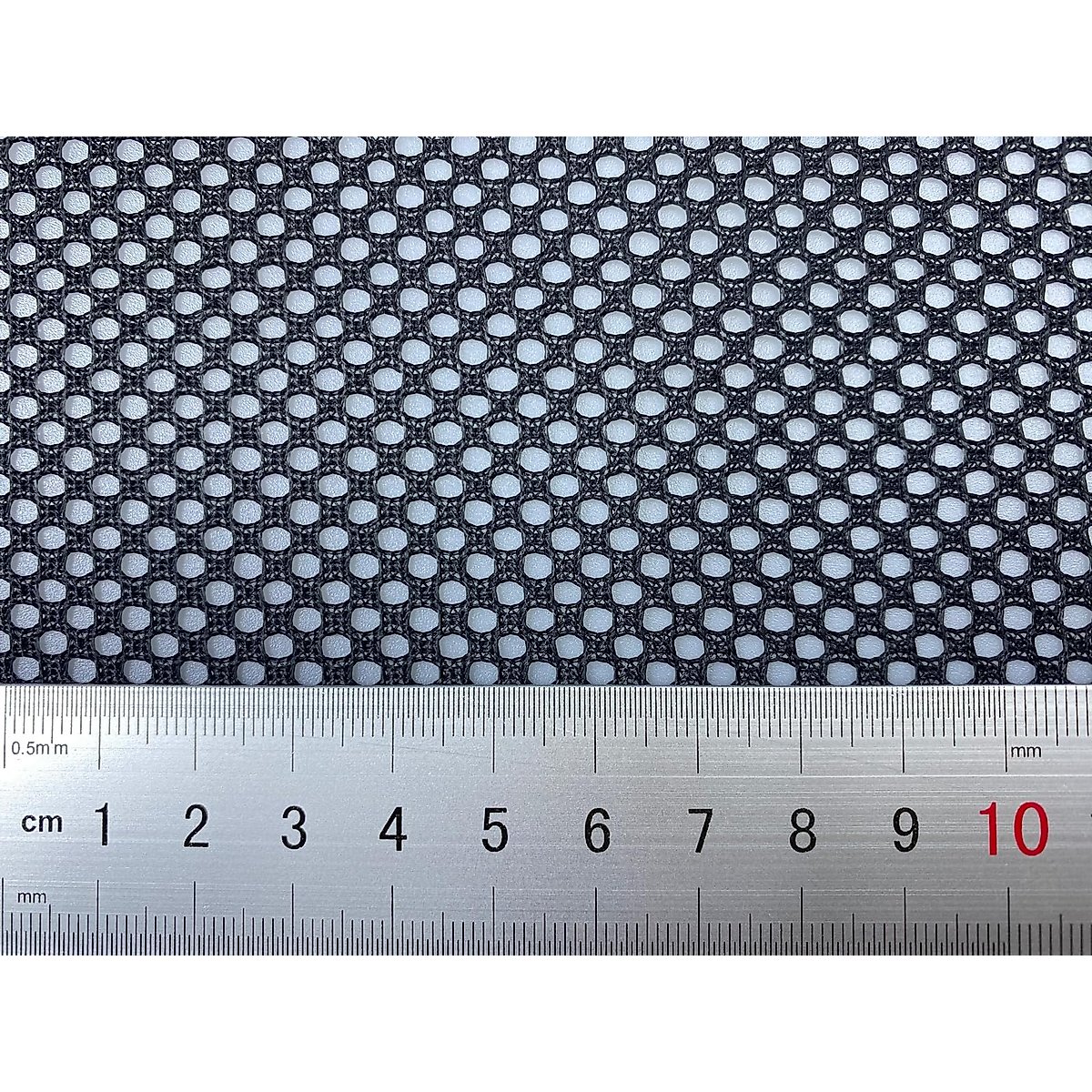 Mesh Fabric Netting Black Fabric Netting Soft Mesh Fabric for Sewing, Crafts，Shopping Bag, Backpack Pocket and Straps and Netting Clothes (Black(19×61INCH))
