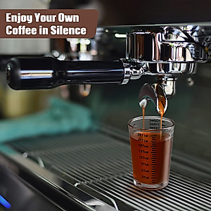 2 Pieces 4 oz Measuring Cup Shot Glass Espresso Shot Glass Liquid Heavy Glass Wine Glass (Black Letters)