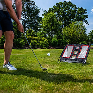 Franklin Sports - Golf Chipping Target - Training - Golf - Includes 12 Training Balls, Black