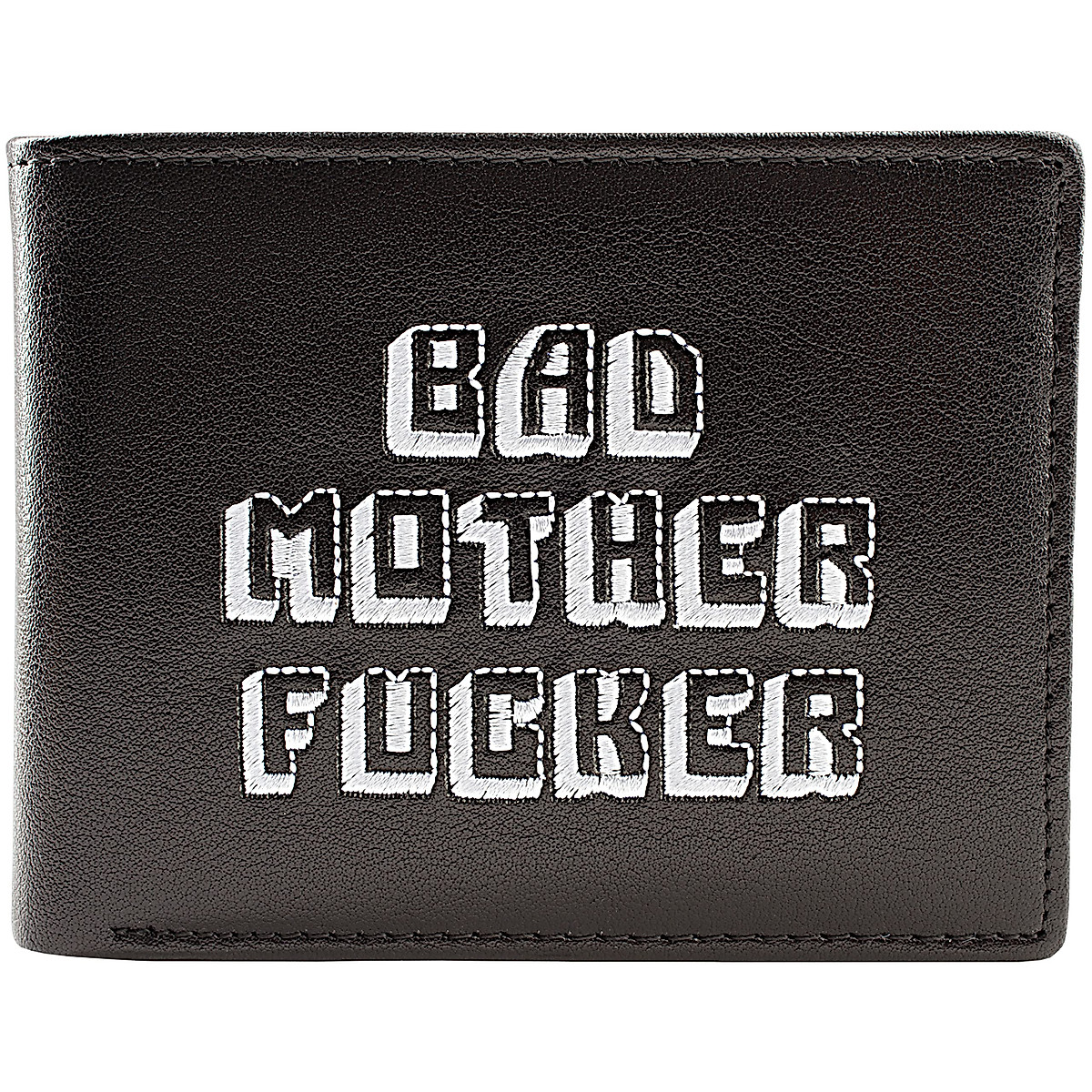 Miramax, Officially Licensed Black/White Embroidered Bad Mother Leather Wallet
