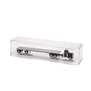 Pioneer Plastics 633C Clear Plastic Display Cases for 1:64 Scale Trucks, 15.625" W x 3.5" D x 3" H (Mailer Box)