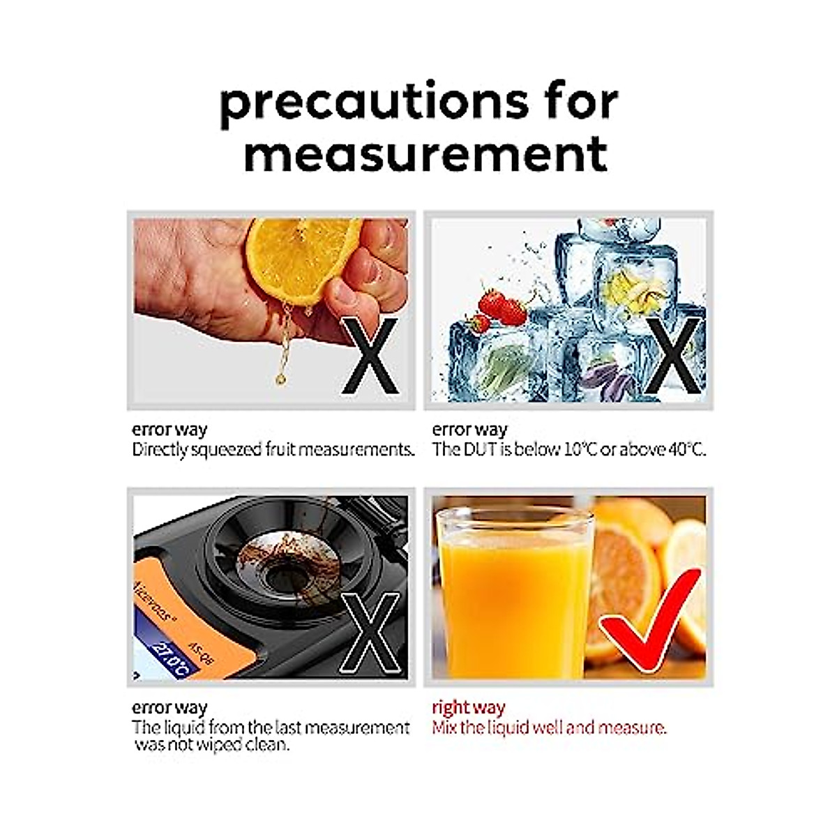 Aicevoos Digital Sugar Brix Refractometer brix Meter Automatic Temperature Compensation Range 0-35%，±0.2% Precision, Perfect for Fruits, Juices, Vegetables, Drinks and Coffee