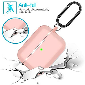 Airor Bluetooth Wireless Noise Cancelling Earbuds for iPhone | in-Ear Headphones with Portable Silicone Charging case | Hi-Fi Stereo Microphone Wireless Earbuds for Waterproof for Sport(Pink)