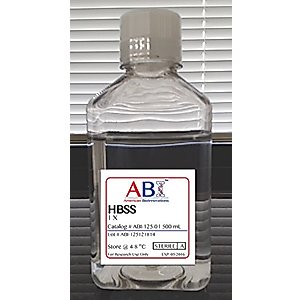 Hanks Balanced Salt Solution, HBSS, 500 mL