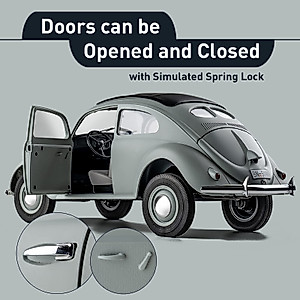 RocHobby 1/12 RC Crawler The People's Car RTR Gray RTR 4-RWD Offroad Truck Hobby Grade Model Car RC Car Remote Control Car 4-Ch and 2.4Ghz Transmitter for LED Lights Battery and USB Charger for Adults