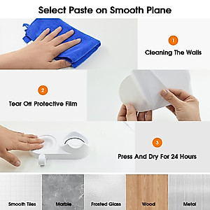 Fentgo Hair Dryer Holder Wall Mount High Speed Hair Dryer with Hair Dryer Power Cord Organizer Hooks, Suitable 2206 Hair Dryer, Compatible for ARAS/Careboda Hair Dryer