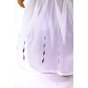 Little Adventures Ice Queen Coronation Dress up Costume (Large Age 5-7) - Machine Washable Child Pretend Play and Party Dress with No Glitter