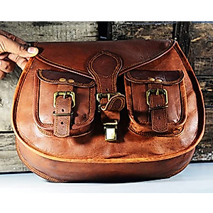 Satchel And Fable Leather Purse Cross body Shoulder Women Handbag I pad Bag