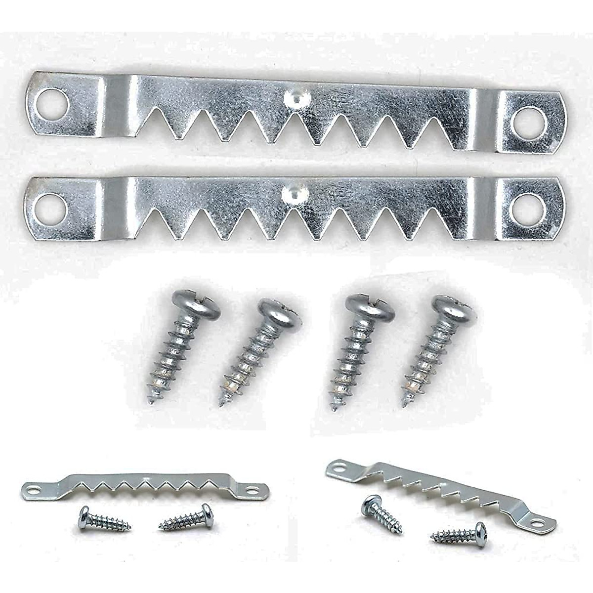 10 Pack - Large Sawtooth Hangers with Screws - Canvas Hanger - Sawtooth Hanger