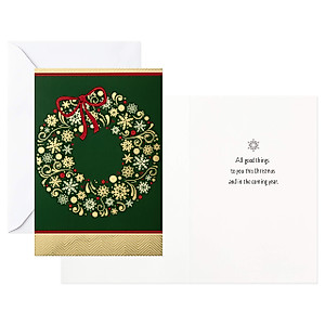 Image Arts Christmas Boxed Cards Assortment, Elegant Icons (4 Designs, 24 Cards with Envelopes)