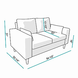 Panana 2 Seater & 3 Seater Fabric Corner Sofa Living Room Suite Set, Sofa Sets for Living Room, Grey