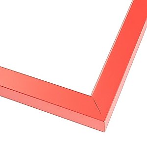 12x26 Frame Red Solid Wood Picture Frame Width 1 Inches | Interior Frame Depth 0.5 Inches | Farley Bohemian Photo Frame Complete with UV Acrylic, Foam Board Backing & Hanging Hardware