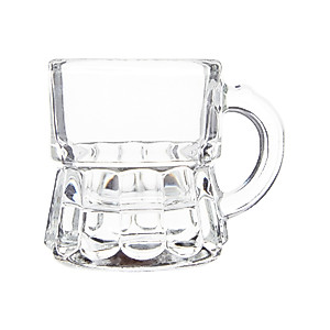 Okuna Outpost 12 Pack 1 Oz Mini Beer Mug Shot Glasses with Handles for Party, Birthday (1.57 x 1.9 In)