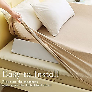 Truwelby Bed Bumpers for Toddlers [2-Pack] 56" Foam Safety Bed Rail for Kids Toddlers Bed Bumper with Water-Resistant, Non-Slip and Washable Cover fits Twin, Full, Queen, King Beds