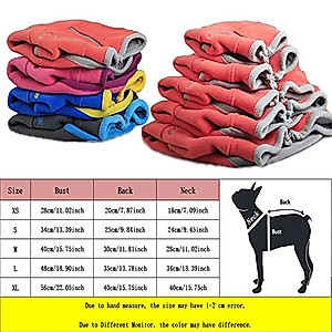 HGMOMO Dog Fleece Vest Warm Winter Upgraded Pet Clothes for Puppy Windproof Sweater Pullover Coat with D-Ring Leash Chihuahua Jackets Pug Costumes for Small Medium Cats Dogs (Small, Royal Blue)