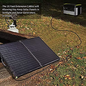 MJPOWER for Goal Zero Extension Cable 20Ft 14AWG Anderson Connector Connect Jackery SolarSaga 100W,Nomad/Boulder 200,Ranger 300 Solar Panel to GZ Yeti 1000+/Jackery 1000 Power Station Solar Generator