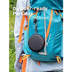 Fosi Audio B2 Bluetooth Shower Speaker, IPX7 Waterproof Bluetooth Speaker with 24H Playtime, Supports TWS Stereo Sound Mode, Portable Speakers Bluetooth Wireless for Outdoor, Hiking, Camping, Boating