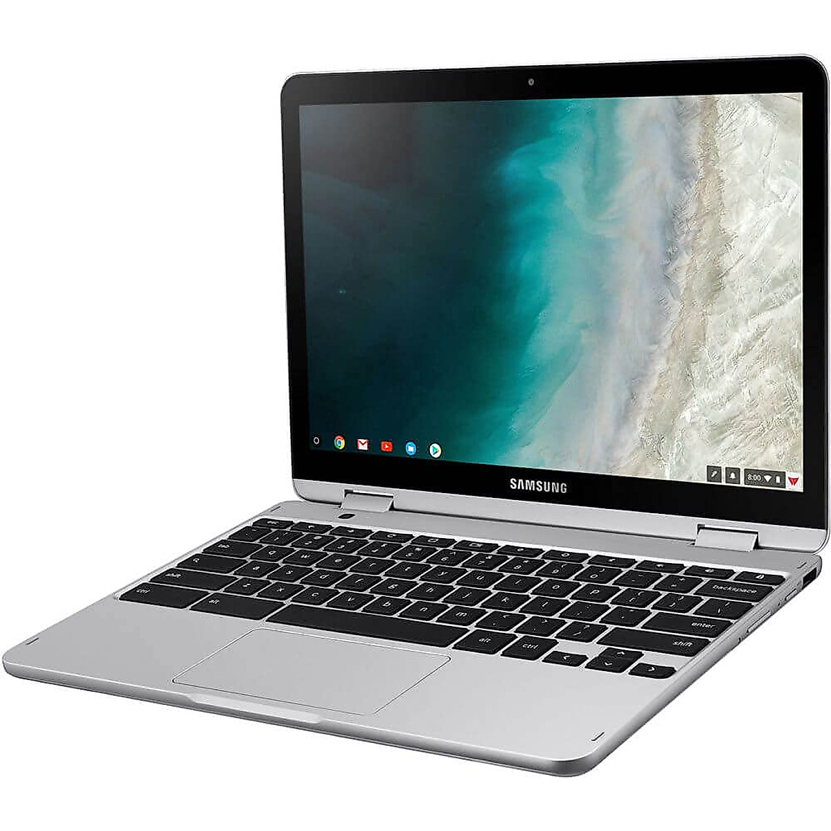 SAMSUNG XE520QAB-K02US Chromebook Plus V2, 2-in-1, Intel Core m3, 4GB RAM, 64GB eMMC, 13MP Camera, Chrome OS, 12.2", 16:10 Aspect Ratio, Light Titan