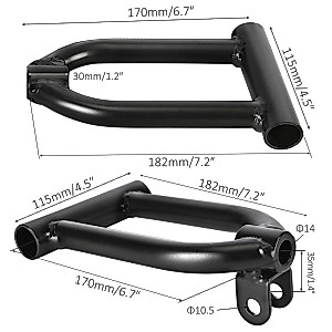 YC Yier Front Axle Kit 4 Wheel Drive Half Axle Assembly Shock Swingarm Tie Rod & Steering Wheel Gear Rack Pinion for Electric Go Kart ATV Quad Buggy Golf Cart 4 Wheeler Drift Trike Dolly Cart
