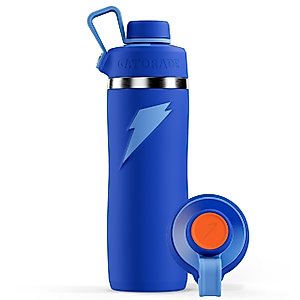 Gatorade 'Overtime' 22oz Stainless Steel Water Bottle, Twist Cap, Blue