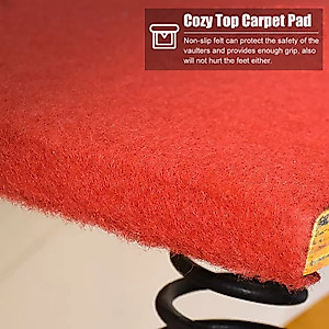 ZIMGOD Vault Gymnastics Springboard with 6 Springs, Heavy Duty Vault Spring Board, Beginning Gymnasts Sport Equipment for Vaulting/Training/Fitness