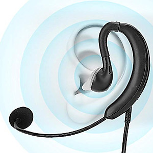 Ear-Hook Headset,USB Headphone Computer Notebook Accessory,Bluetooth Sport Earphone Single Ear-Hook Headset Invisible Earpiece with Mic for Skype/QQ/MSN