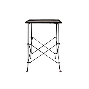 Creative Co-op HD6145 Rectangle Metal Accent Table, 27", Bronze
