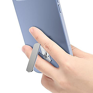 ARFUKA Cell Phone Ring Holder Finger Ring Stand 360° Rotating Foldable Aluminum Alloy Mobile Phone Holder Silver