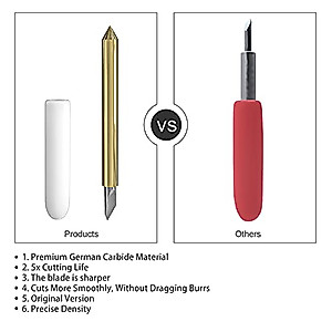 2 PCS Premium Fine Point Blade Compatible with Explore Air 2/Explore 3, Replacement Cutting Blades Compatible with Maker/Maker 3, Can Cut Most thinner Materials, Original Version (White)