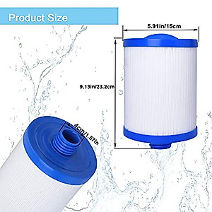 Ketofa PWW50 Filter for Compatible with Pleatco Spa Hot Tub Filter, PWW50P3 Spa Filter Compatible with Unicel 6CH-940 Filbur FC-0359 Waterways 817-0050 Front Access Skimmer Aber Hot Tubs(2 Pack)
