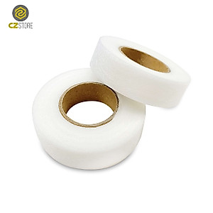 CZ Store✮✮ - Iron-On Fabric Tape |0.79-inch|27 Yard|2-Pack| White Heavy Duty Fusible Adhesive Hemming Strip to Repair Curtains, Clothes, Pants, Pillow Case, Uniform - No Sewing