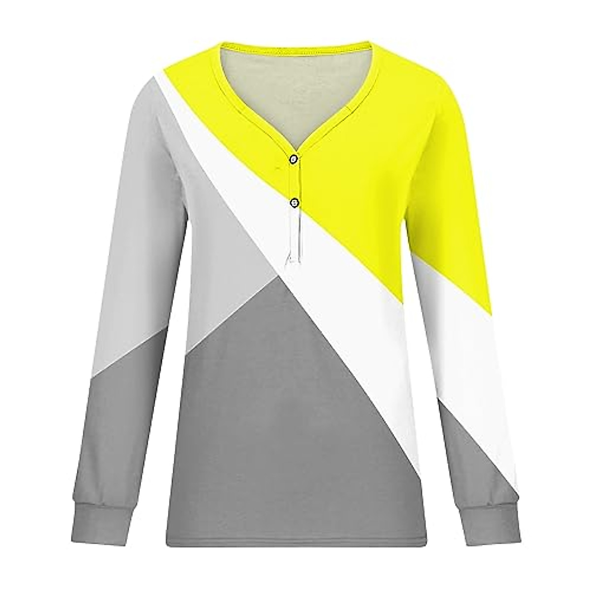 Tunic sweaters for women Fall Clothes for Women 2023 Womens top Hoodies for Women Short sleeve shirts for women Crew neck sweatshirts women Womens Blouses（1-Yellow,Small）