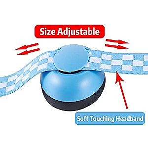 nobrand WORCBGIO Baby Hearing Protection Earmuffs Noise Eliminating Elastic Adjustable for Quiet Sleep and Preventing Potential Hearing Damage (Blue)