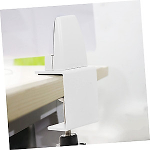 2pcs Bezel retaining Clip Office Desk Partition Support Screen Clip Holder Tables Adjustable Office Desk Tabletop Partition Clamp Protective Screen Aluminum Alloy No Punching