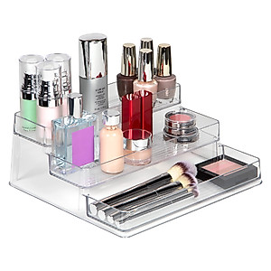 Richards 3 Tier Spice Rack - 10" x 4" x 9" Medicine Cabinet Organizer Small Plastic Spice Rack for Cabinet - Eliminate Household Clutter - Organize Canned Food, Seasoning in Pantry