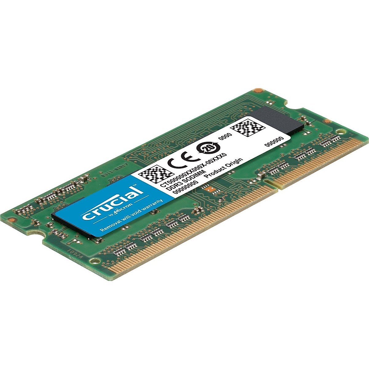 Crucial 8GB Single DDR3/DDR3L 1866 MT/s (PC3-14900) Unbuffered SODIMM 204-Pin Memory - CT102464BF186D