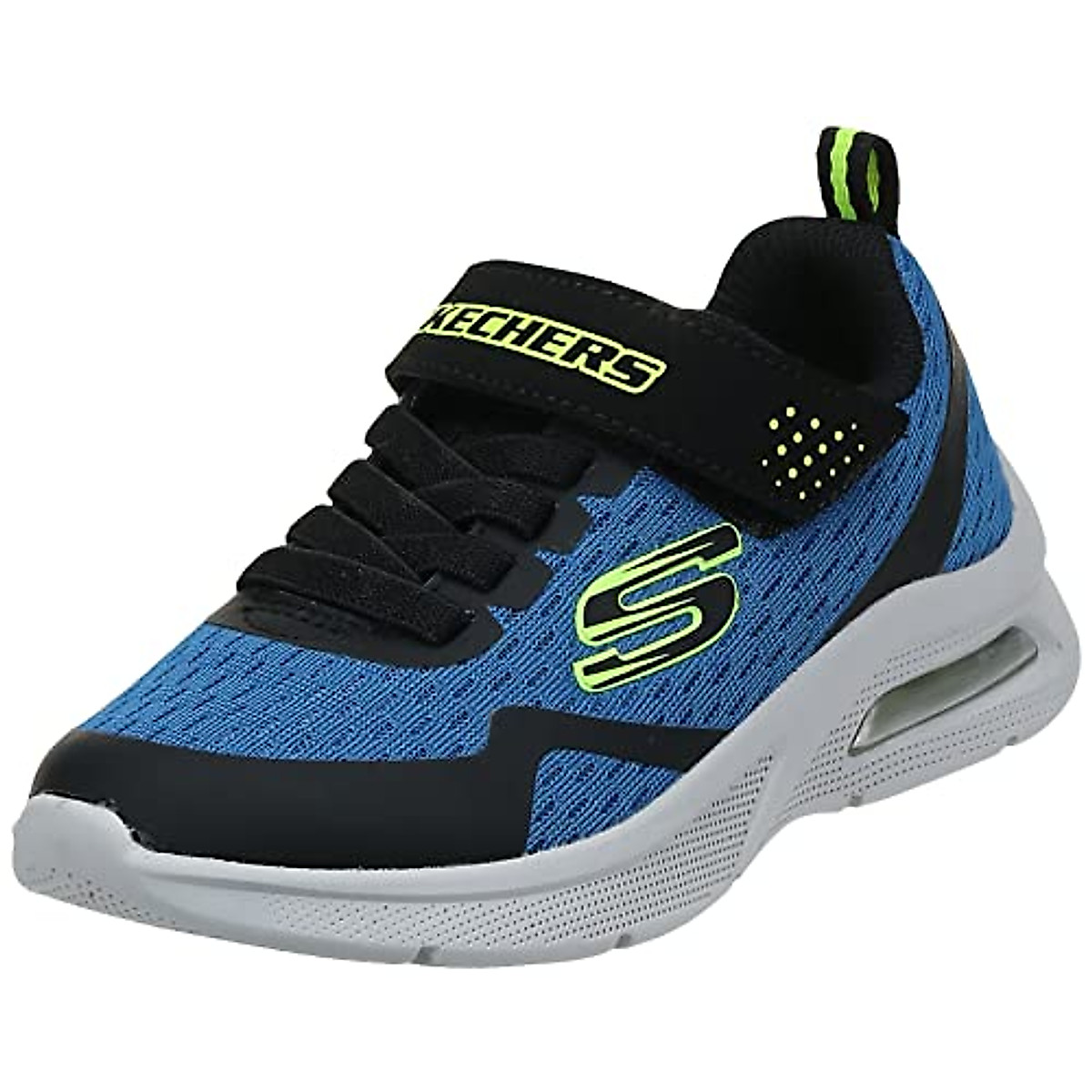 Skechers boys Microspec Max Sneaker, Royal/Black, 13 Little Kid US