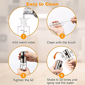 Uktunu Oil Sprayer for Cooking, 100ml Glass Olive Oil Sprayer Mister, Olive Oil Spray Bottle, Kitchen Gadgets Accessories for Air Fryer, Canola Oil Spritzer, Widely Used for Salad Making, Frying, BBQ