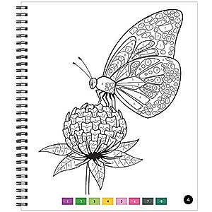 Brain Games - Color by Number: Butterflies