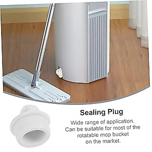 4Pcs Mop Bucket Rubber Stopper Sealing Plug for Drain Outlet Replacement Leakproof Drainage Solution for Mop Buckets Fits Standard Drain Outlets