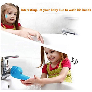 OGIFCHEN Baby and Children's faucet extension faucet guide sink extender long water hand washing device water diverter （3 Packs Dolphin）