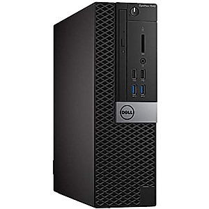 Dell Optiplex 7040 Small Form Factor Desktop PC, Intel Core i7-6700, 16GB Ram, 2TB SATA Drive + 256GB SSD WiFi, DVD-RW, 24 LCD, Windows 10 Pro (Renewed)