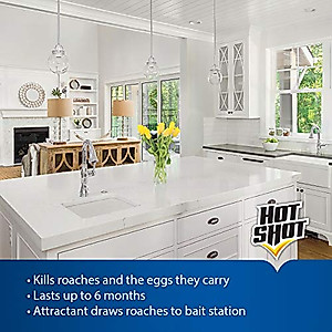 Hot Shot MaxAttrax Roach Bait 12 Count, Child-Resistant Bait Stations