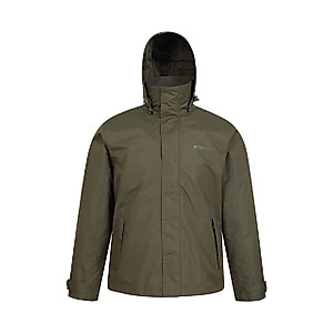 Mountain Warehouse Fell Mens 3 in 1 Water Resistant Jacket - Winter Khaki Small