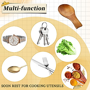 Wooden Spoon holder, Boho Spoon Rest for Stove Top Spatula Holder Wood Spoon Rest Larger Farmhouse Utensil Rest for Kitchen Counter Decoration Bamboo Cooking Spoon Holder for Spatula,Spoon,Tong,Brush