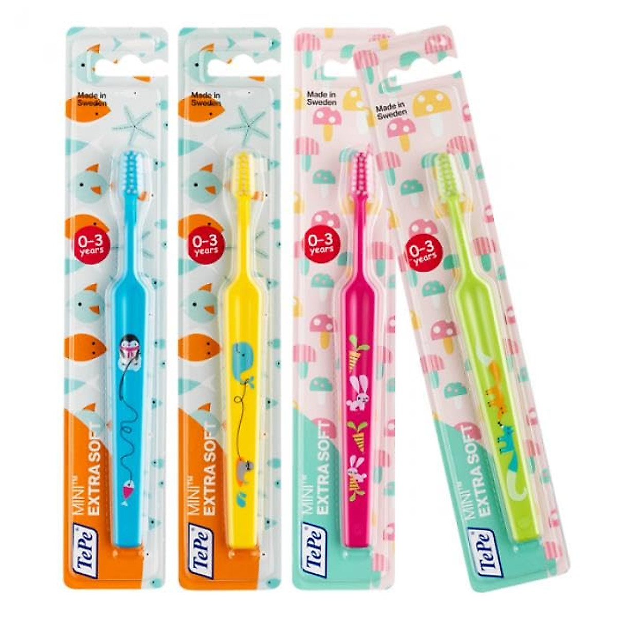 TEPE Mini Baby Toothbrush, Infant Toothbrush, Kids Toothbrush, Extra Soft Toothbrush, Ages 0-3, 1 Pack