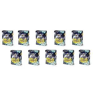 10 Packs Dragon Shield Matte Mini Japanese White 60 ct Card Sleeves Display Case