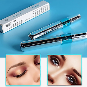 Vibely Mascara 5x Longer Waterproof, 2 in 1 4D Silk Fiber Lash Mascara, Lash Cosmetics Vibely Mascara 5x Longer Washable, Long-lasting Thrive Black Mascara for Natural Lengthening and Thickening (3pcs)