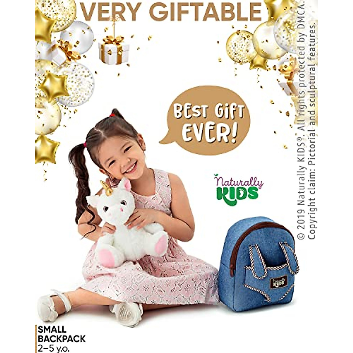 Naturally KIDS Small Unicorn Backpacks