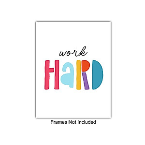 Kids Room Decor Motivational Quotes - Boys Room Decor - Girls Bedroom - Baby Nursery Decor - Inspirational Wall Art Posters - Classroom Decor - Positive Quotes Sayings - Family Wall Decor - Be Kind